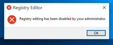 How to enable Registry Editor, when it gets disabled ⋆ SysAdminStuff