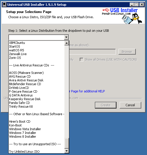 How to make a bootable USB thumb drive with Windows, Linux or some ...